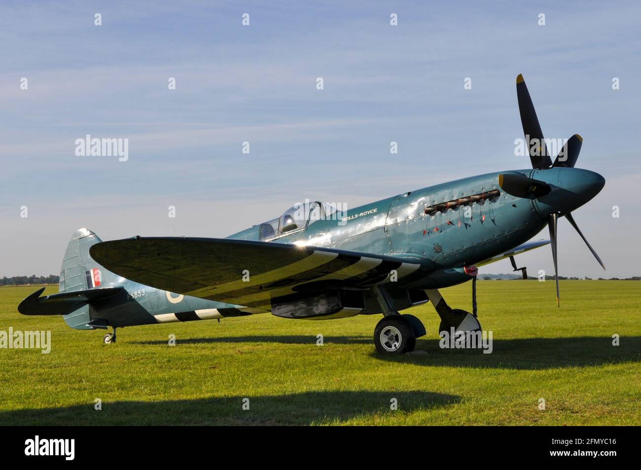 Rolls Royce owned Second World War Supermarine Spitfire XIX fighter ...