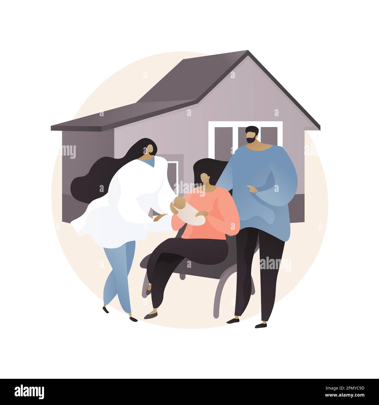 Family doctor diagnosis with patient Cut Out Stock Images & Pictures ...