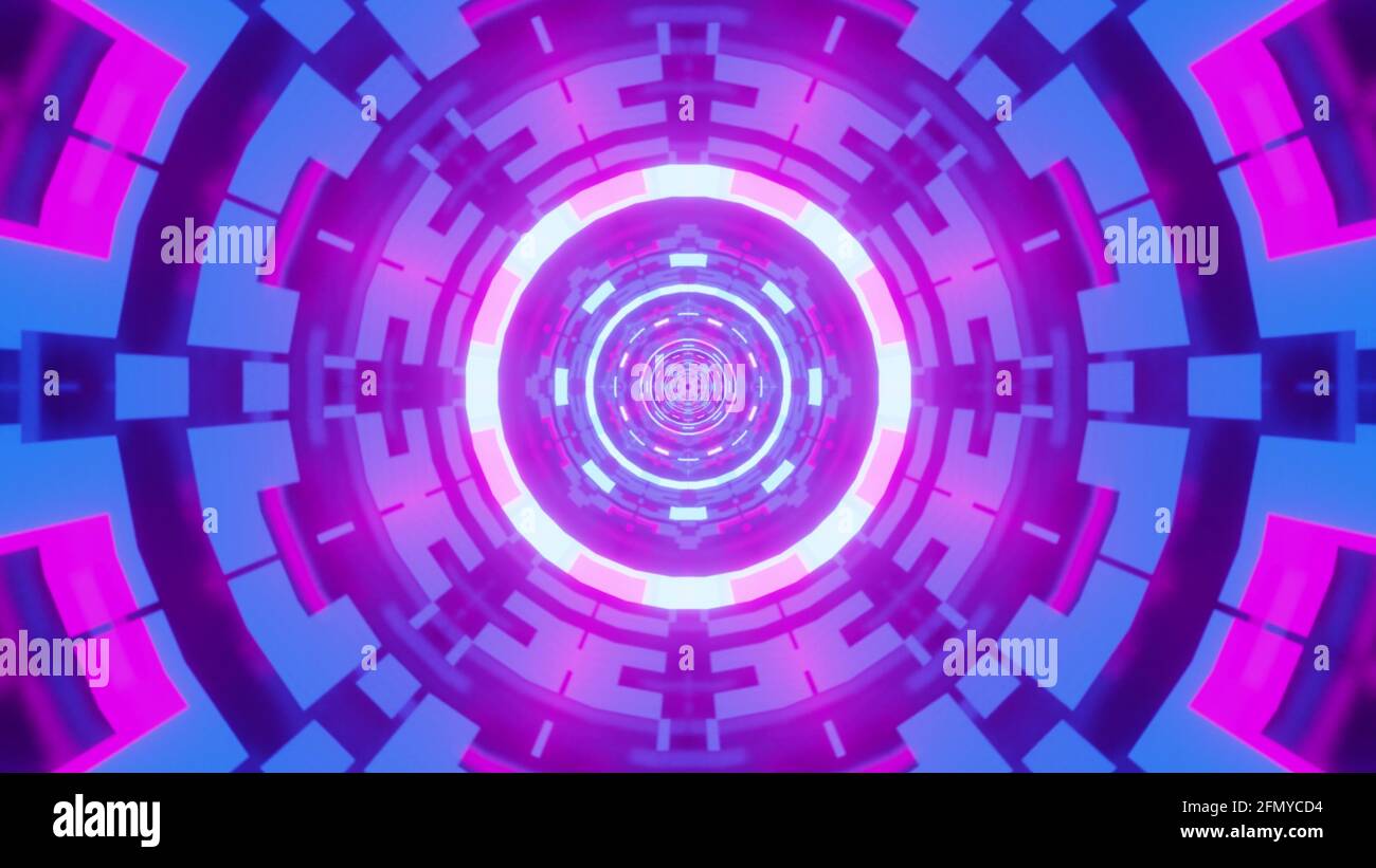 3D rendering of a futuristic fractal pattern background Stock Photo - Alamy