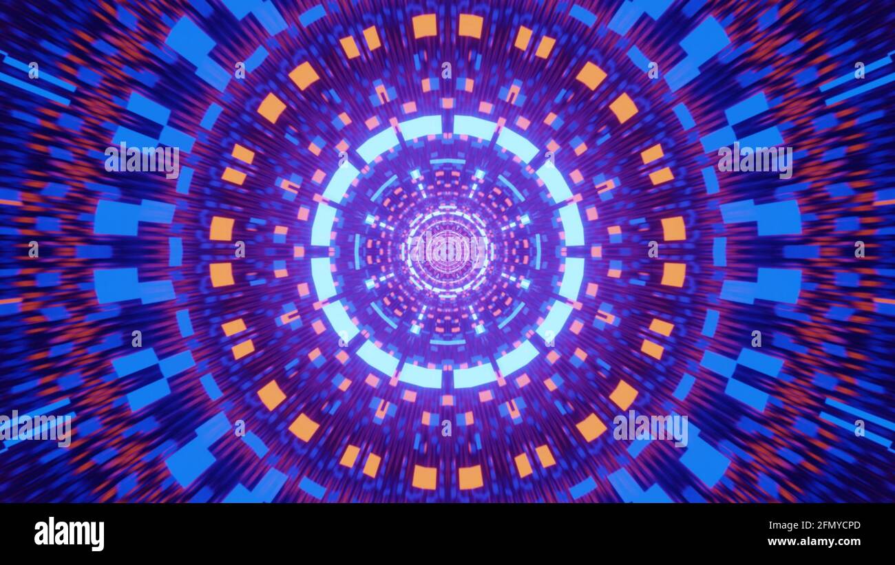 3D rendering of a futuristic fractal pattern background Stock Photo - Alamy