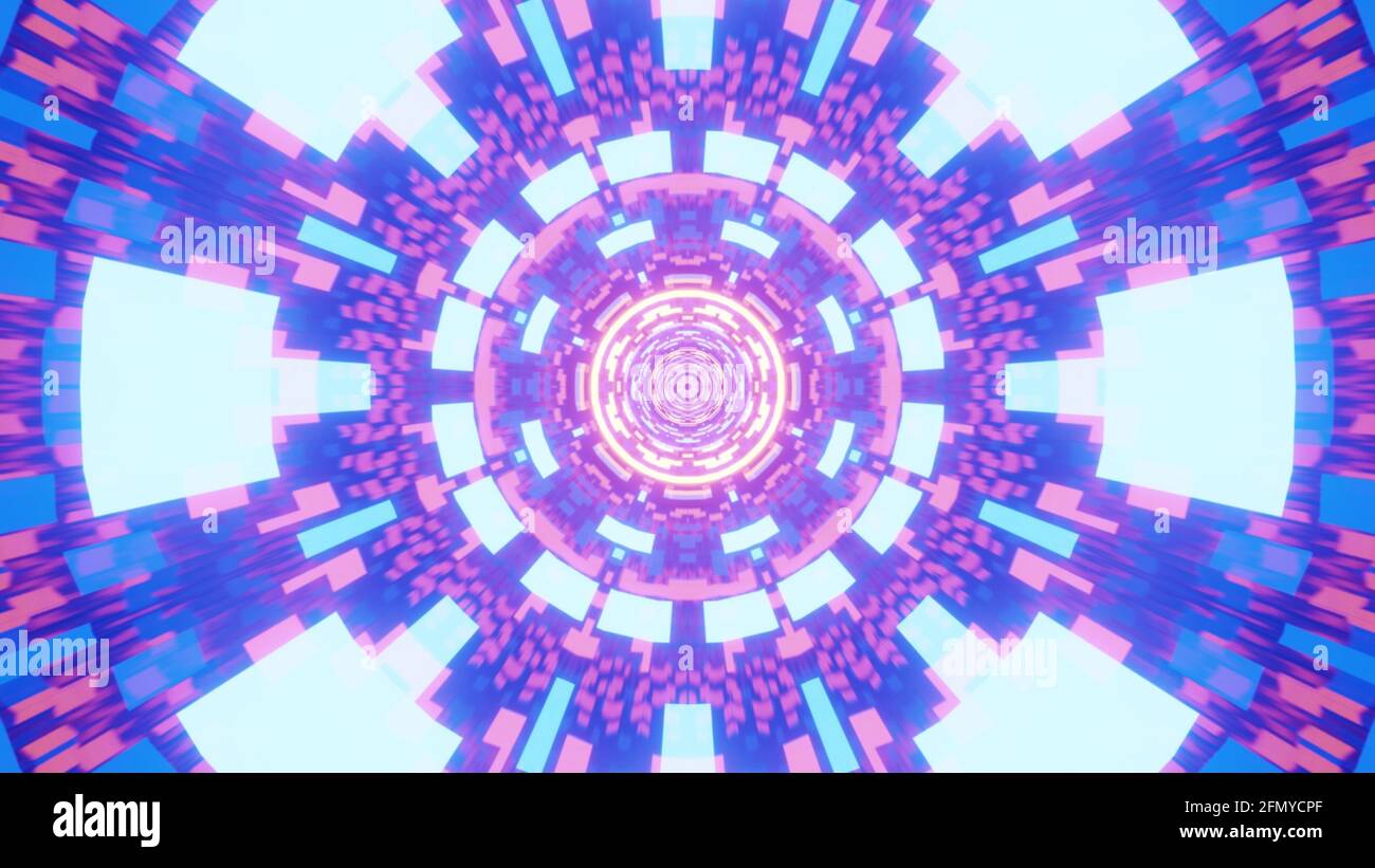 3D rendering of a futuristic fractal pattern background Stock Photo - Alamy