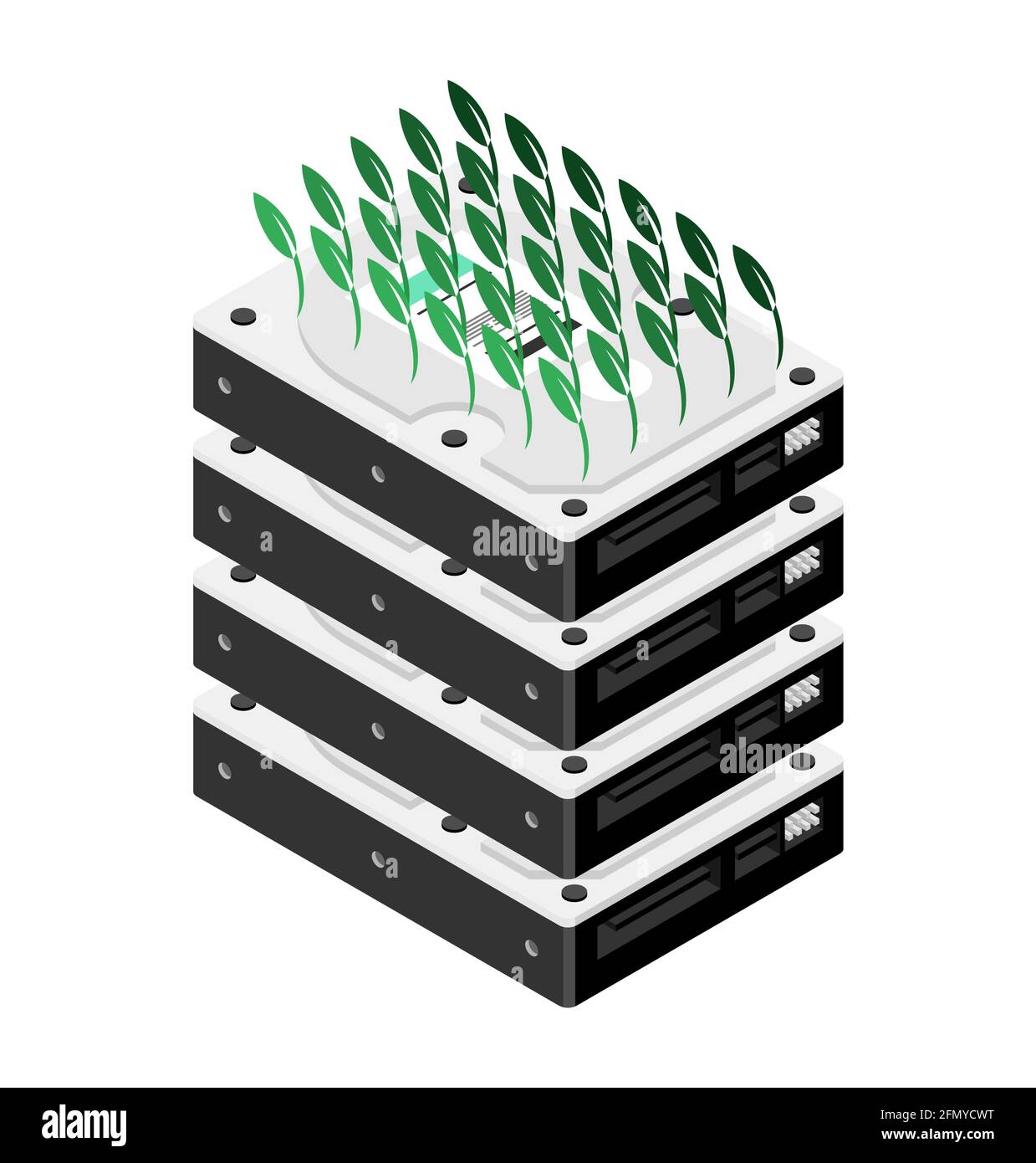 Chia hard disk Stock Vector Images - Alamy