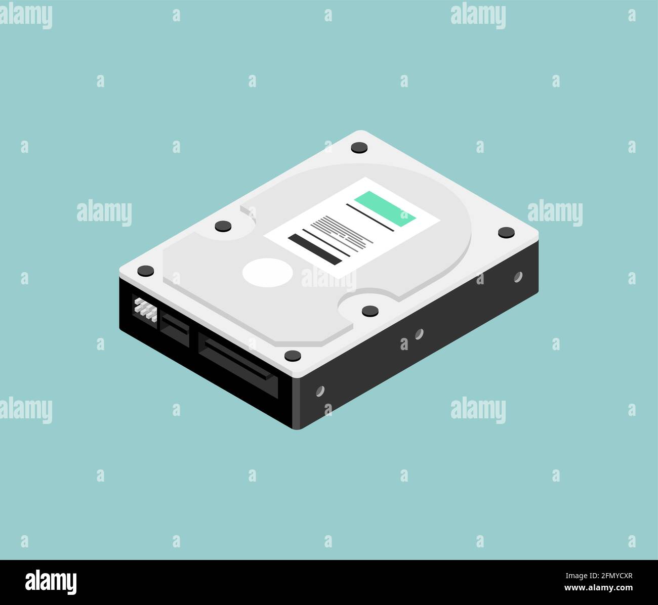 An external hard drive Stock Vector Images - Alamy