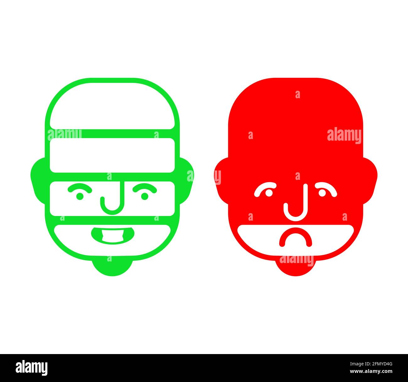 Charging battery man. Face Man high and low battery Stock Vector Image ...