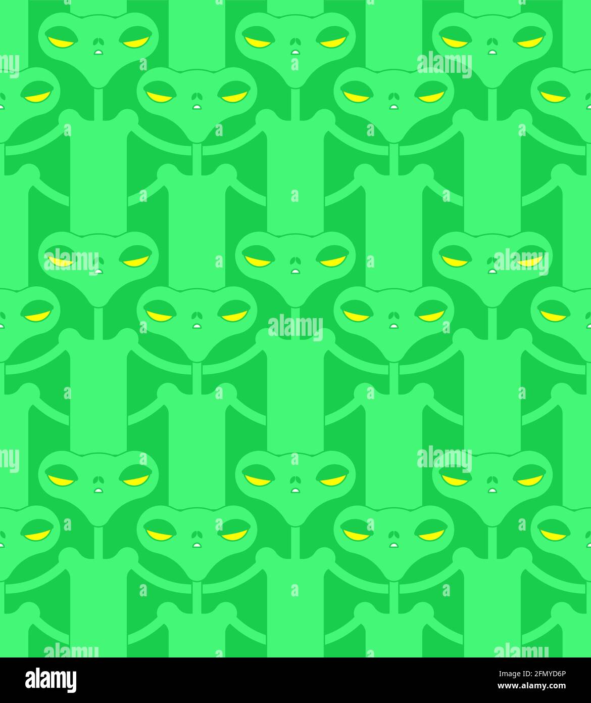Aliens pattern seamless. UFO background. vector illustration Stock ...