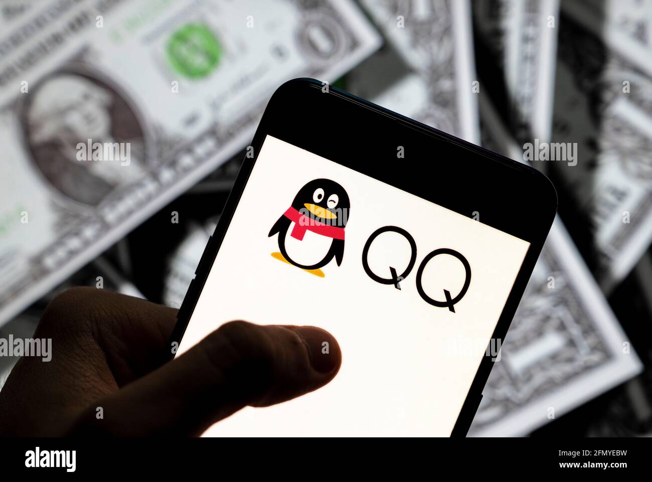 China. 23rd Apr, 2021. In this photo illustration the Chinese instant ...