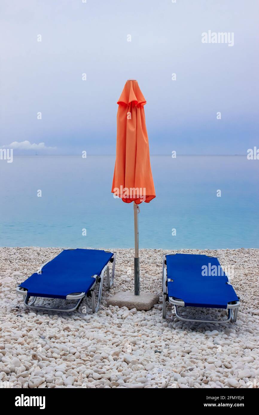 Orange Beach Chairs High Resolution Stock Photography and Images - Alamy