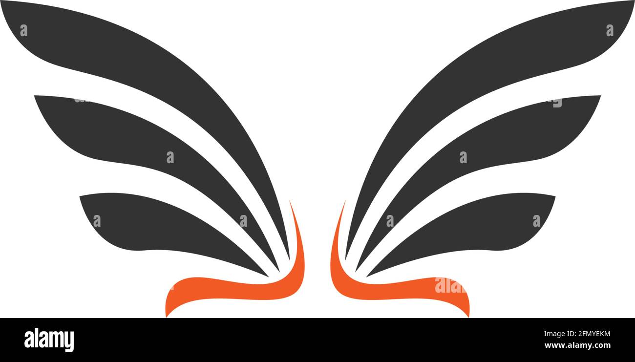 Wing logo icon symbol design template vector illustration Stock Vector ...