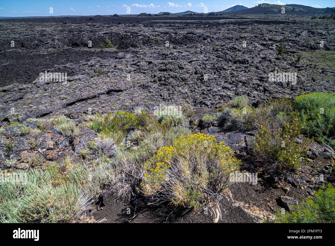 Volcanoes along the rift at Craters of the Moon National Monument ...