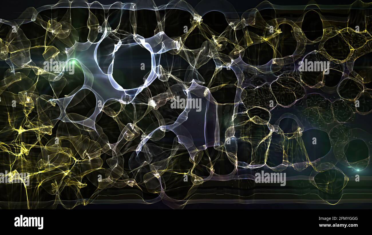 A surreal and organic caustic 3d illustration Stock Photo - Alamy