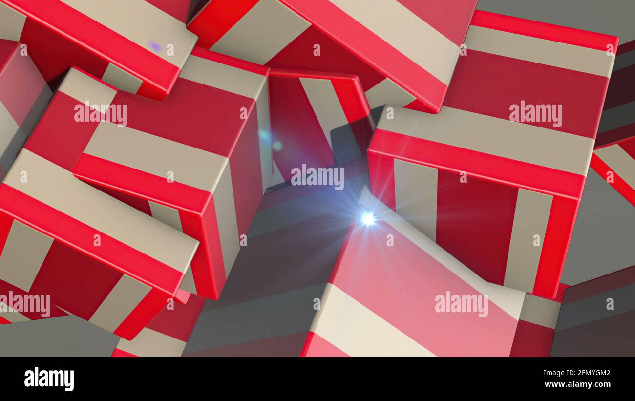 3D illustration - Colorful cube blocks Stock Photo - Alamy
