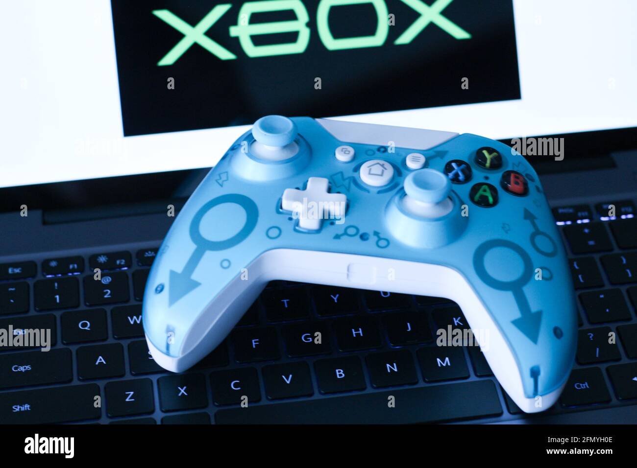 China. 30th Apr, 2021. In this photo illustration, a generic controller ...