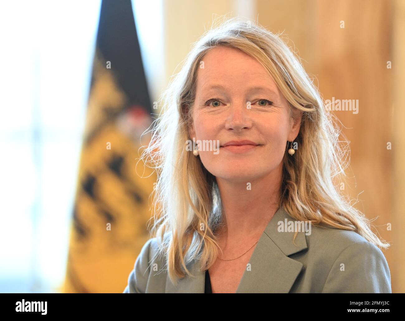 Stuttgart, Germany. 12th May, 2021. Thekla Walker (Bündnis 90/Die ...