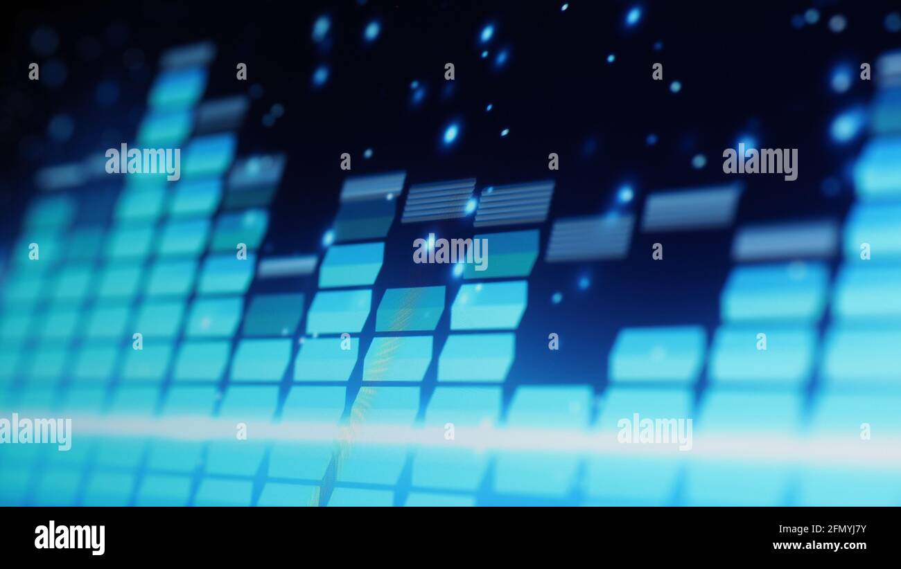 Music Equalizer bar. Audio waveform equalizer on screen black ...