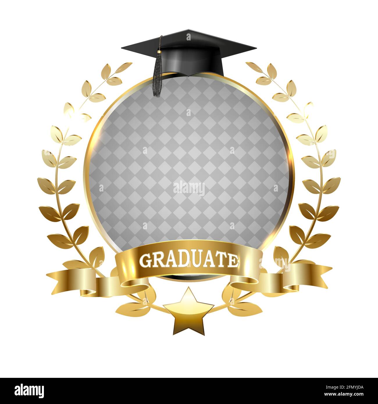Award concept Symbol graduate. Graduate certificate Stock Vector Image ...