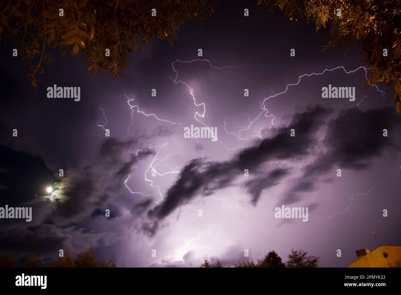 Scary Stormy Night Sky