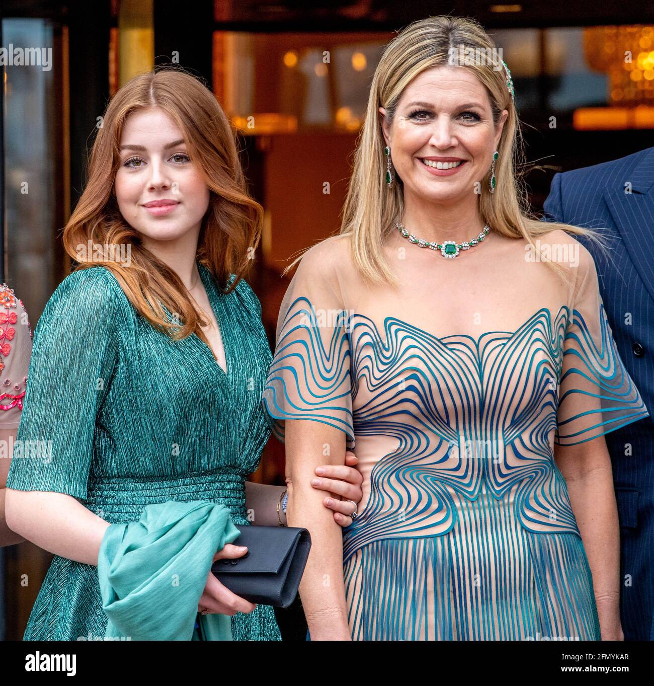 Queen Maxima with Princess Alexia at royal theater Carre in Amsterdam ...