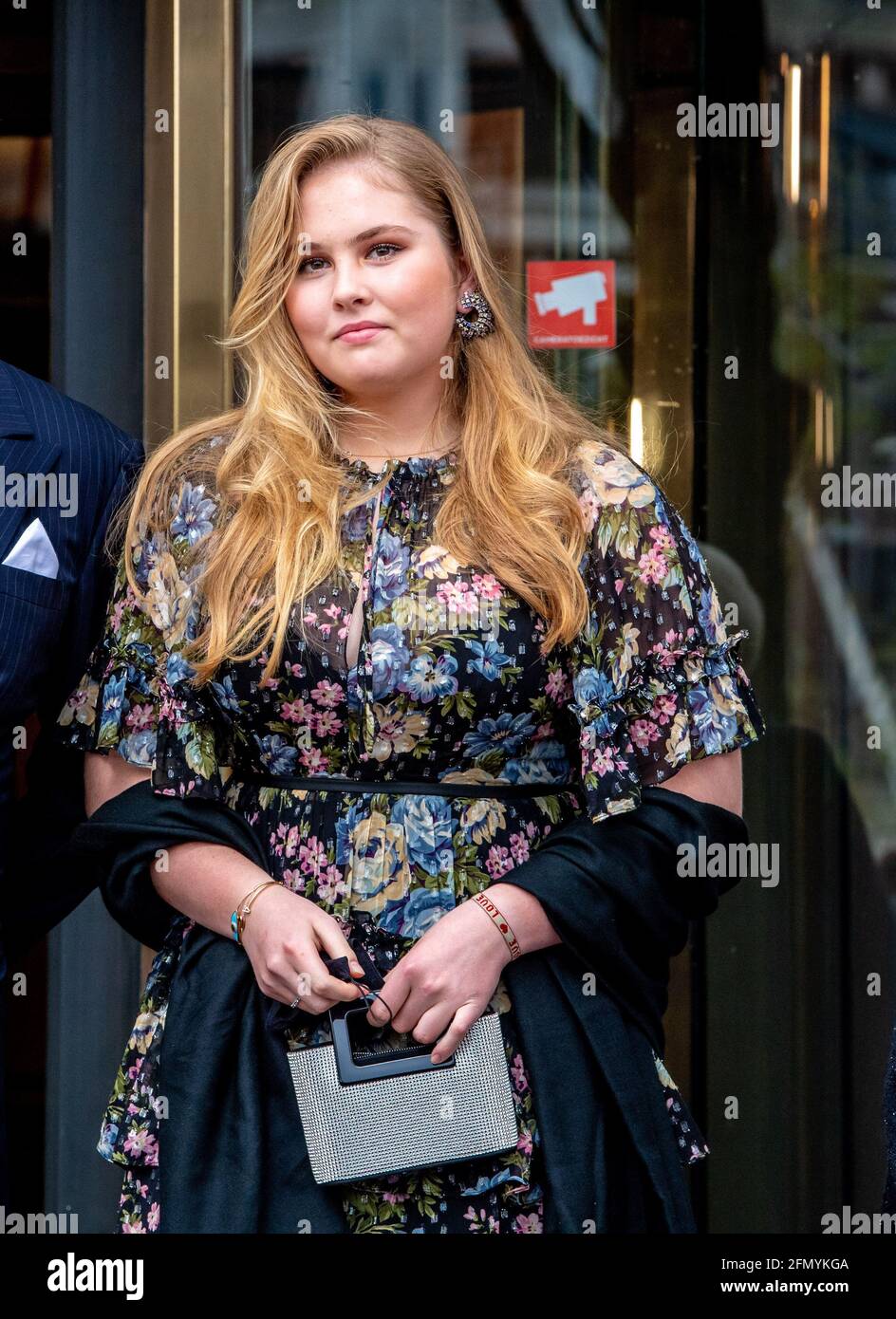 Amsterdam, The Netherlands. 12th May, 2021. Princess Amalia at royal ...