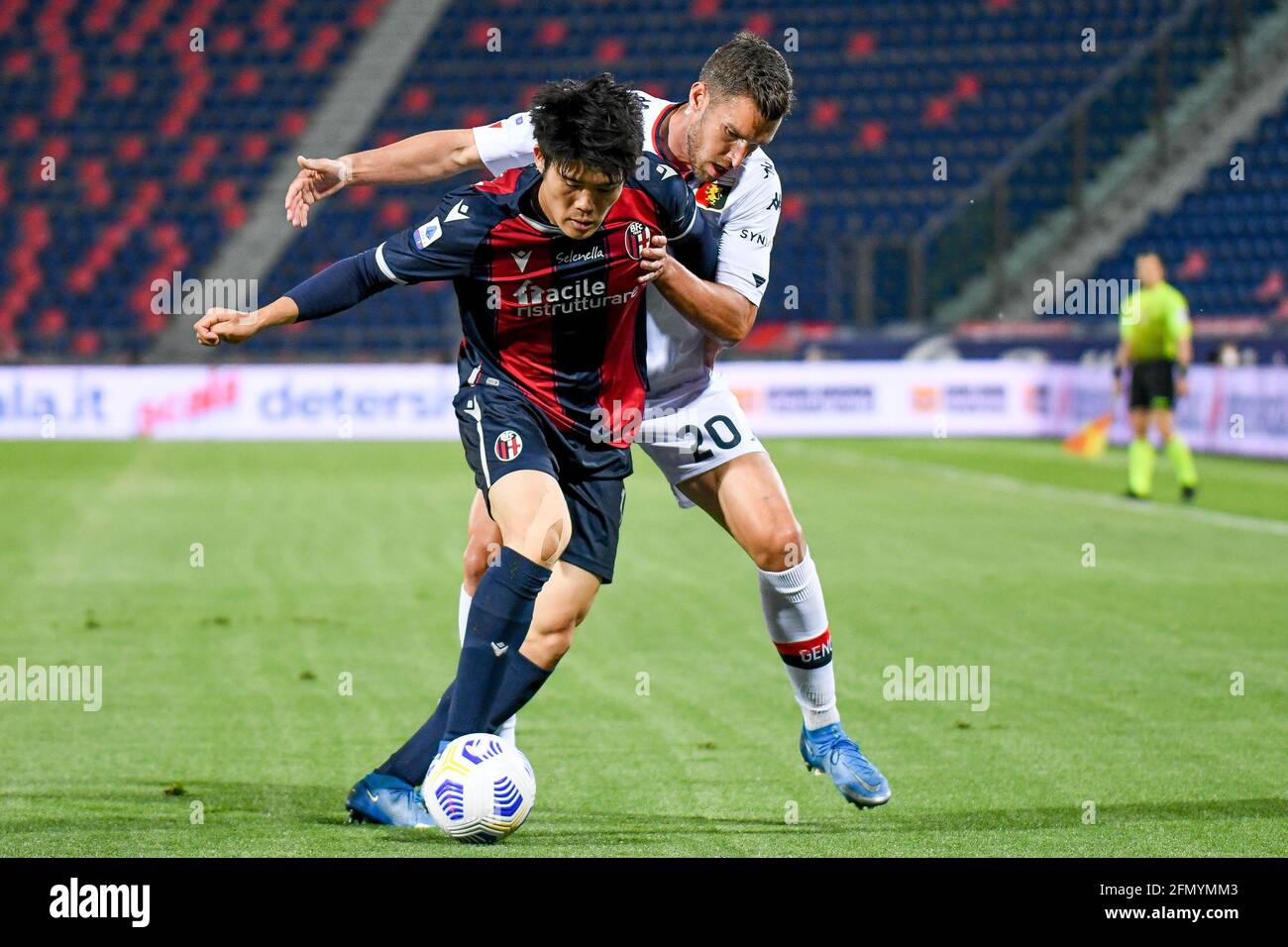 Lasse schone genoa takehiro tomiyasu bologna hi-res stock photography ...