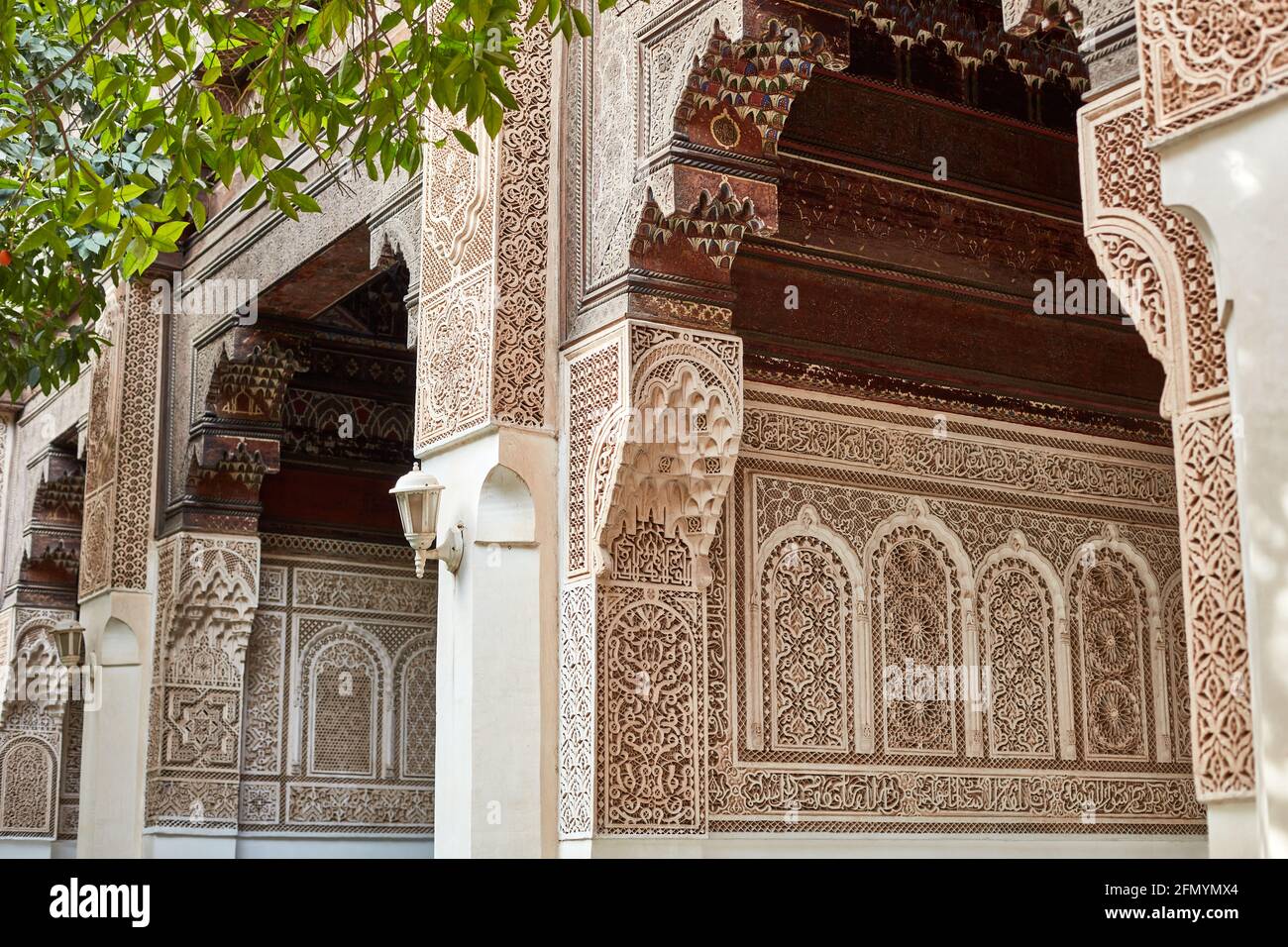 El Bahia Palace is visited by tourists from all world. It is an example ...