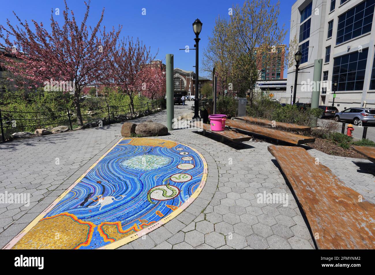 Van der Donck park downtown Yonkers New York Stock Photo - Alamy