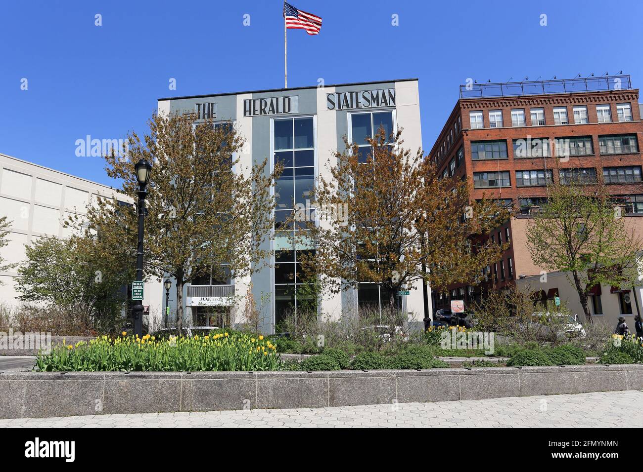 Old newspaper building Yonkers New York Stock Photo - Alamy