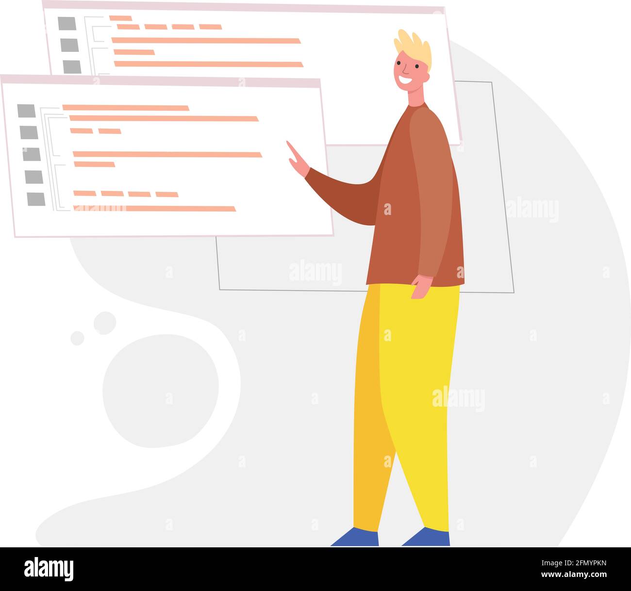 Python Programmer Stock Vector Images Alamy