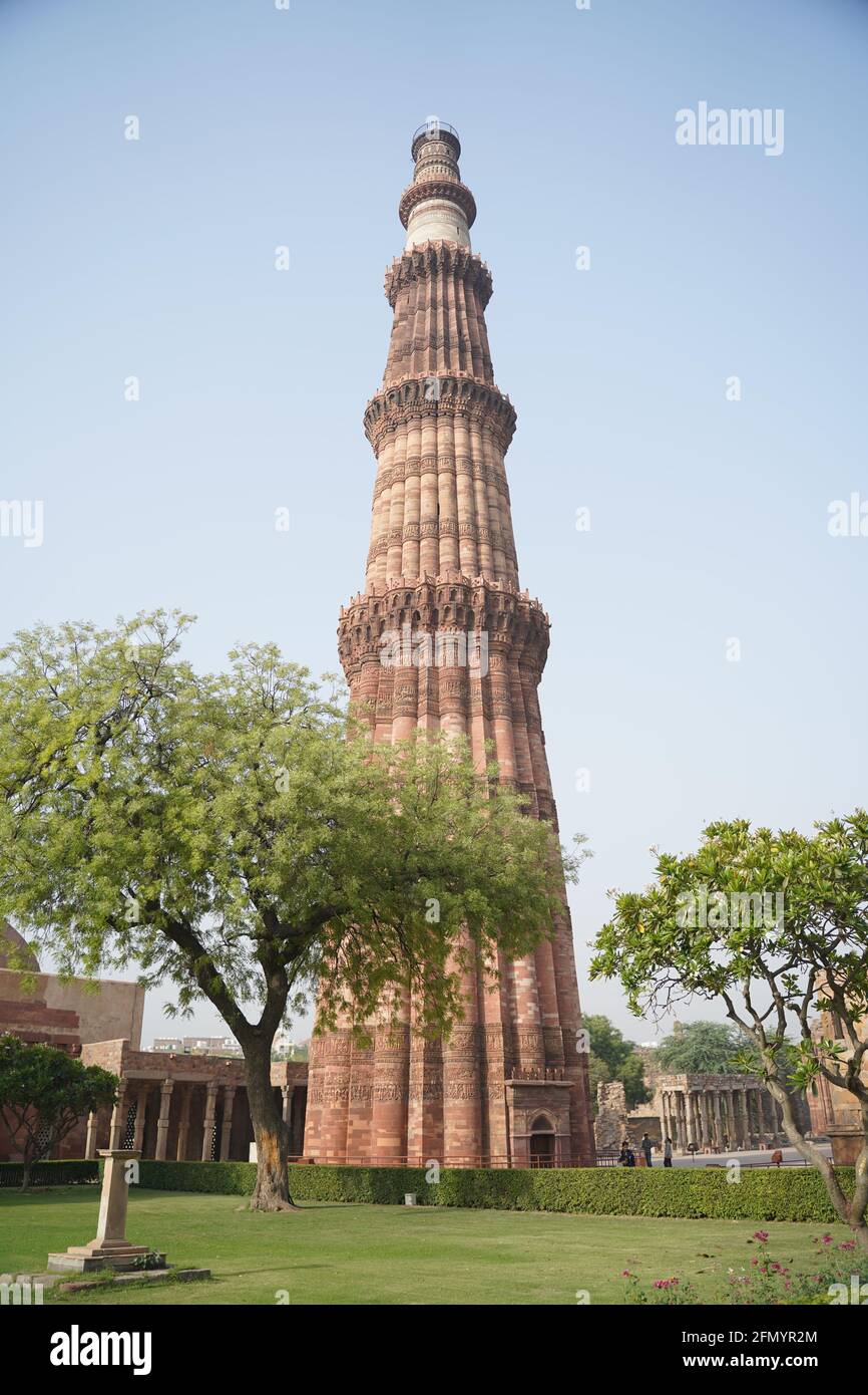 The Qutb Minar, also spelled as Qutub Minar and Qutab Minar, is a ...