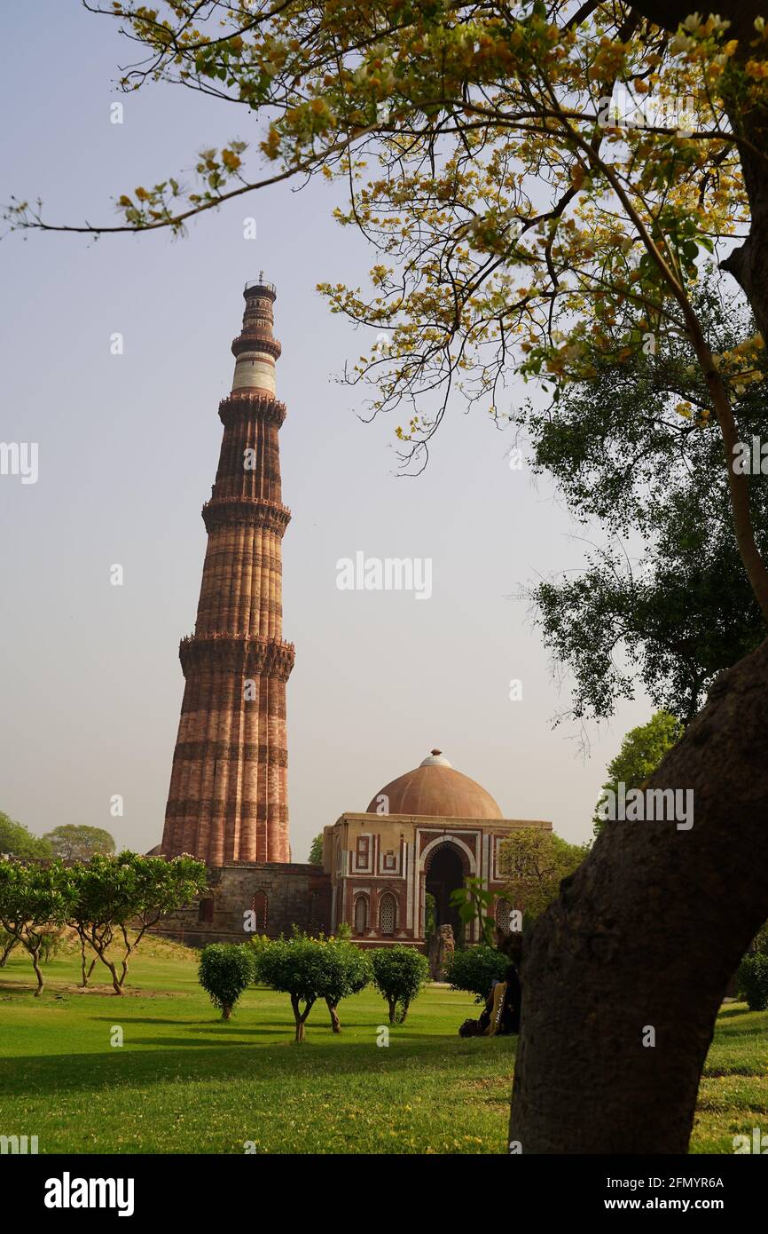 The Qutb Minar, also spelled as Qutub Minar and Qutab Minar, is a ...