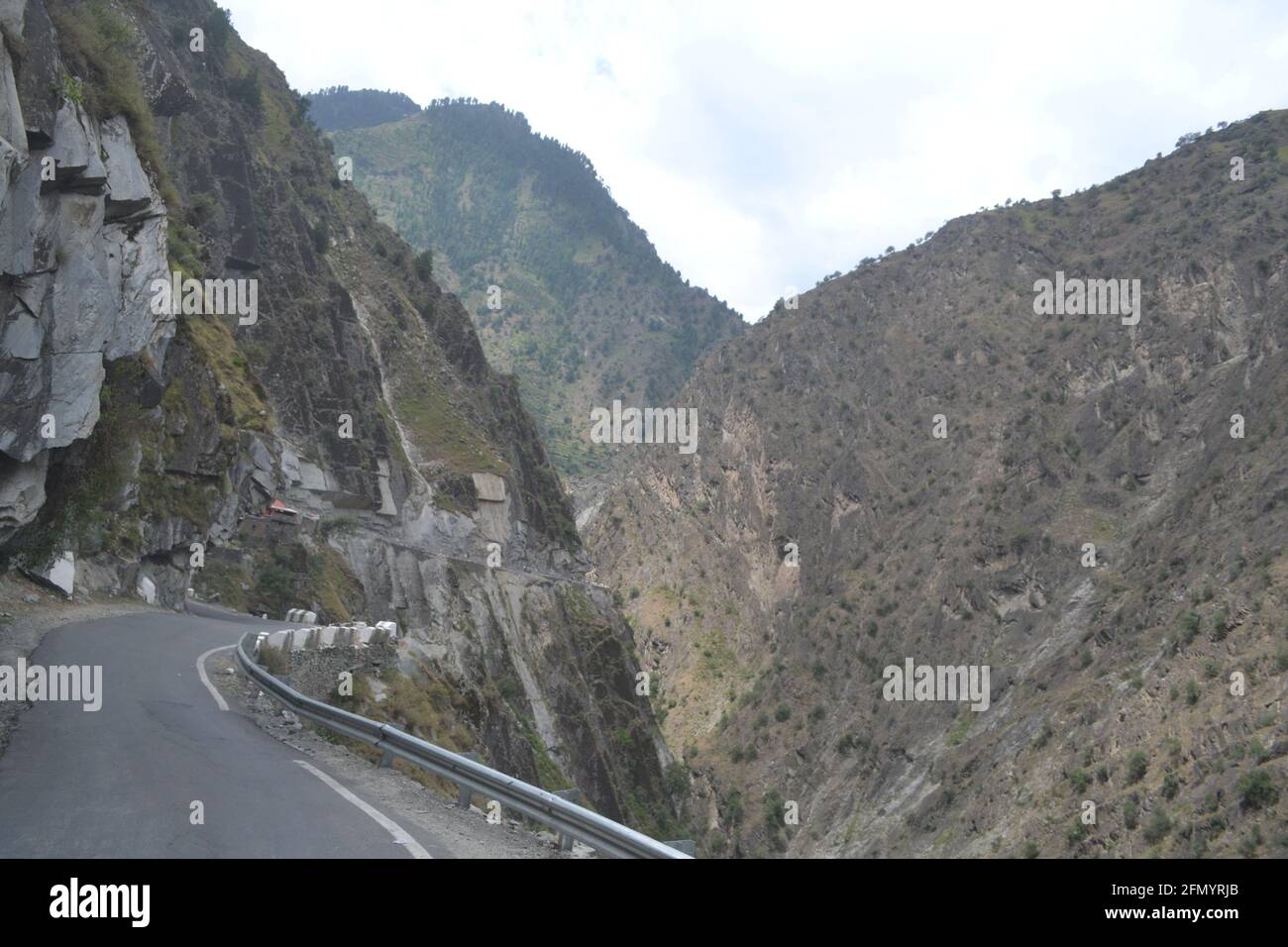 Beautiful View of Mountain Going to Manimahesh Yatra Stock Photo - Alamy