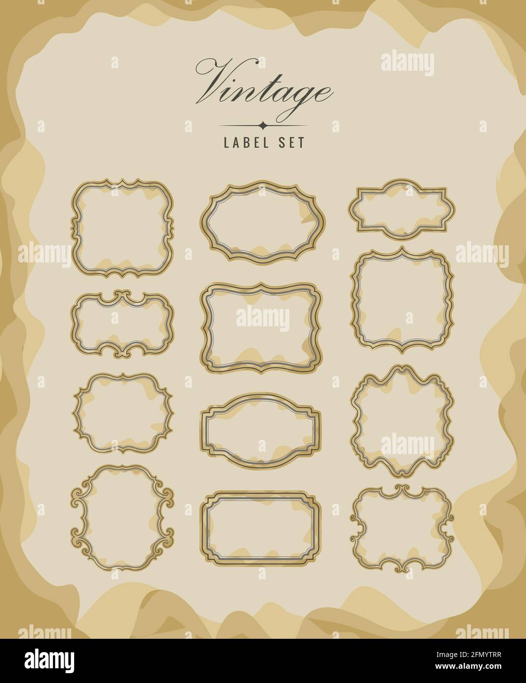 vintage labels set Stock Vector Image & Art - Alamy