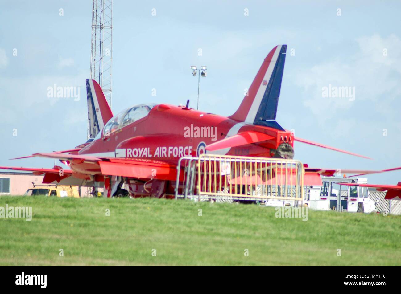 Red Arrows display team Stock Photo - Alamy