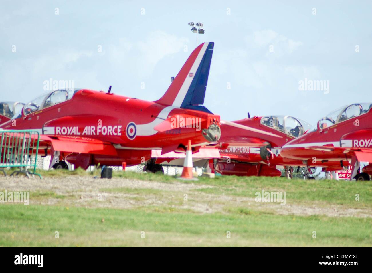 Red Arrows display team Stock Photo - Alamy