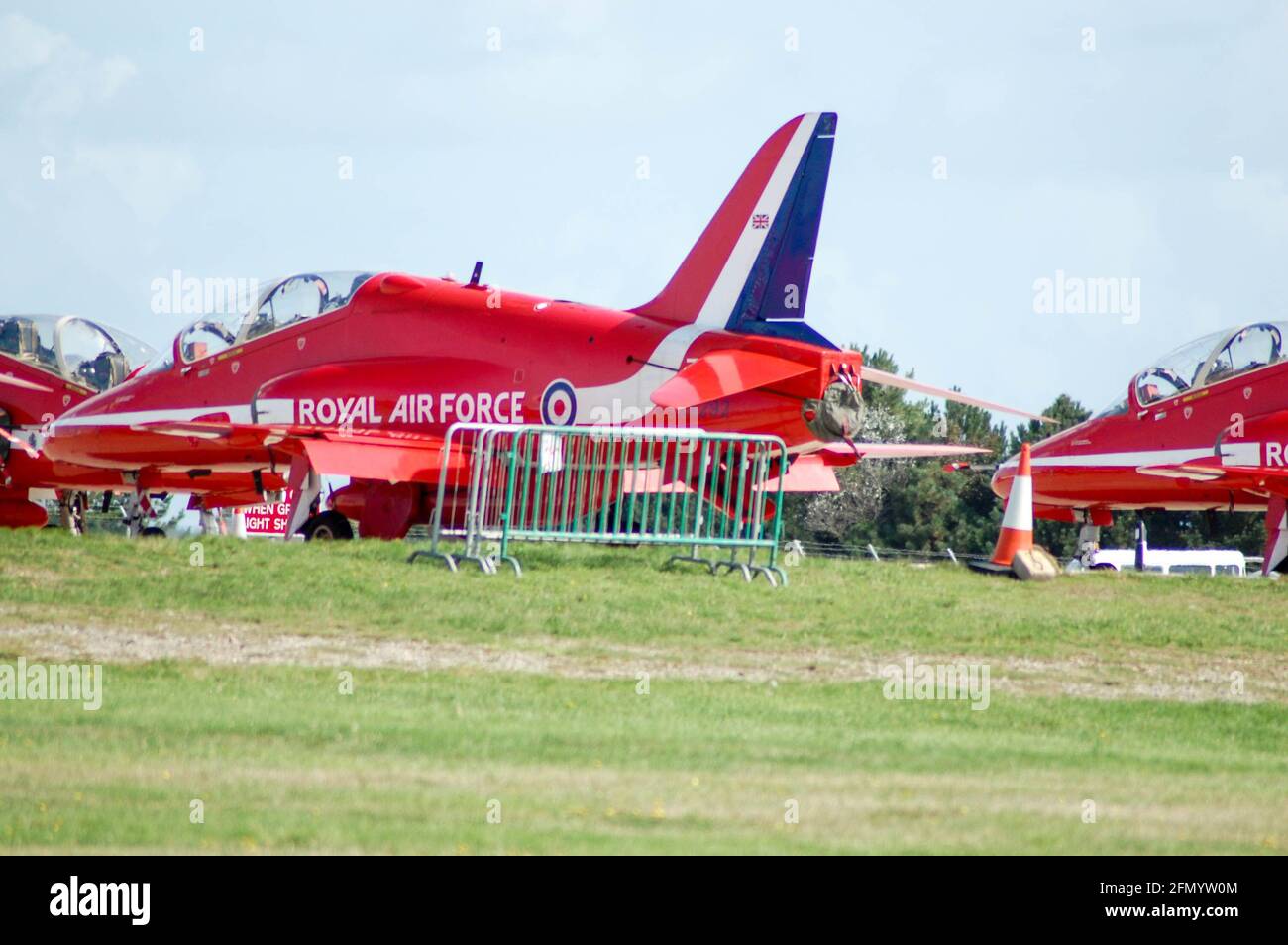 Red Arrows display team Stock Photo - Alamy