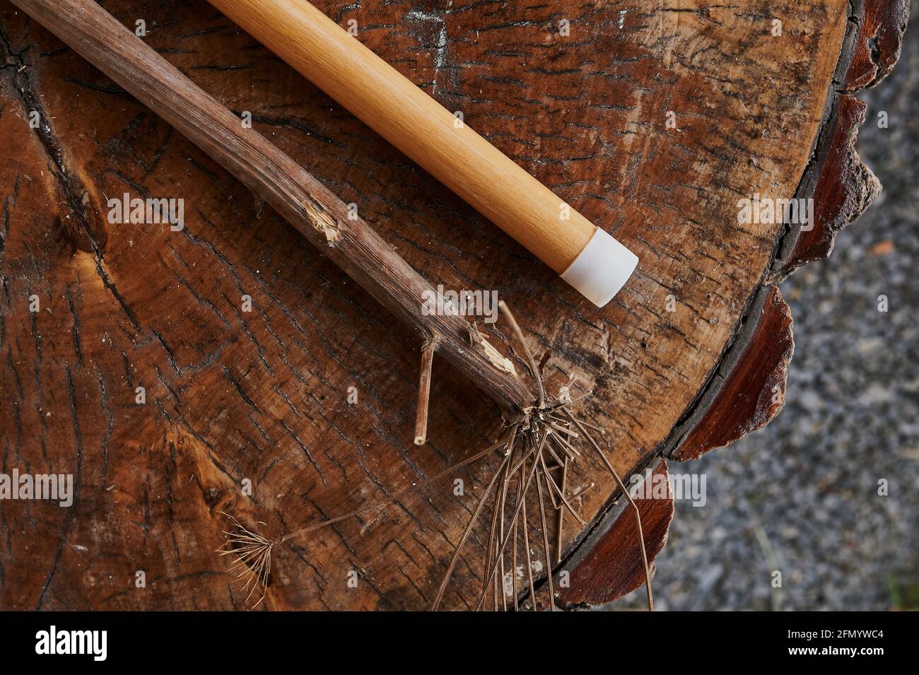 wind musical instrument wooden flute isolated Stock Photo - Alamy