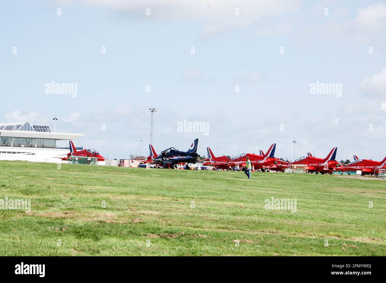 Red Arrows display team parked aeroplane small fast display teams ...