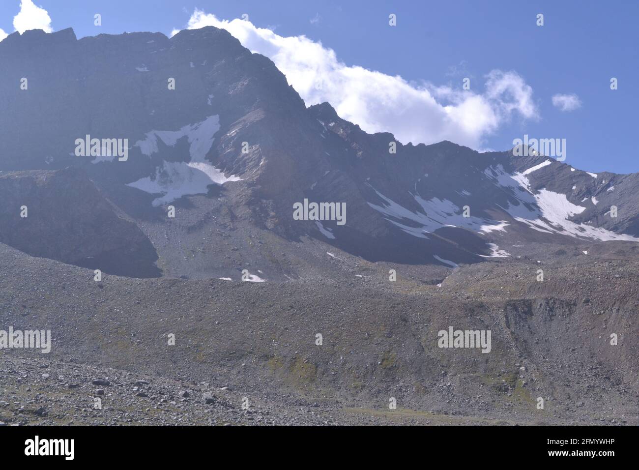 Beautiful View of Mountain Going to Manimahesh Yatra Stock Photo - Alamy