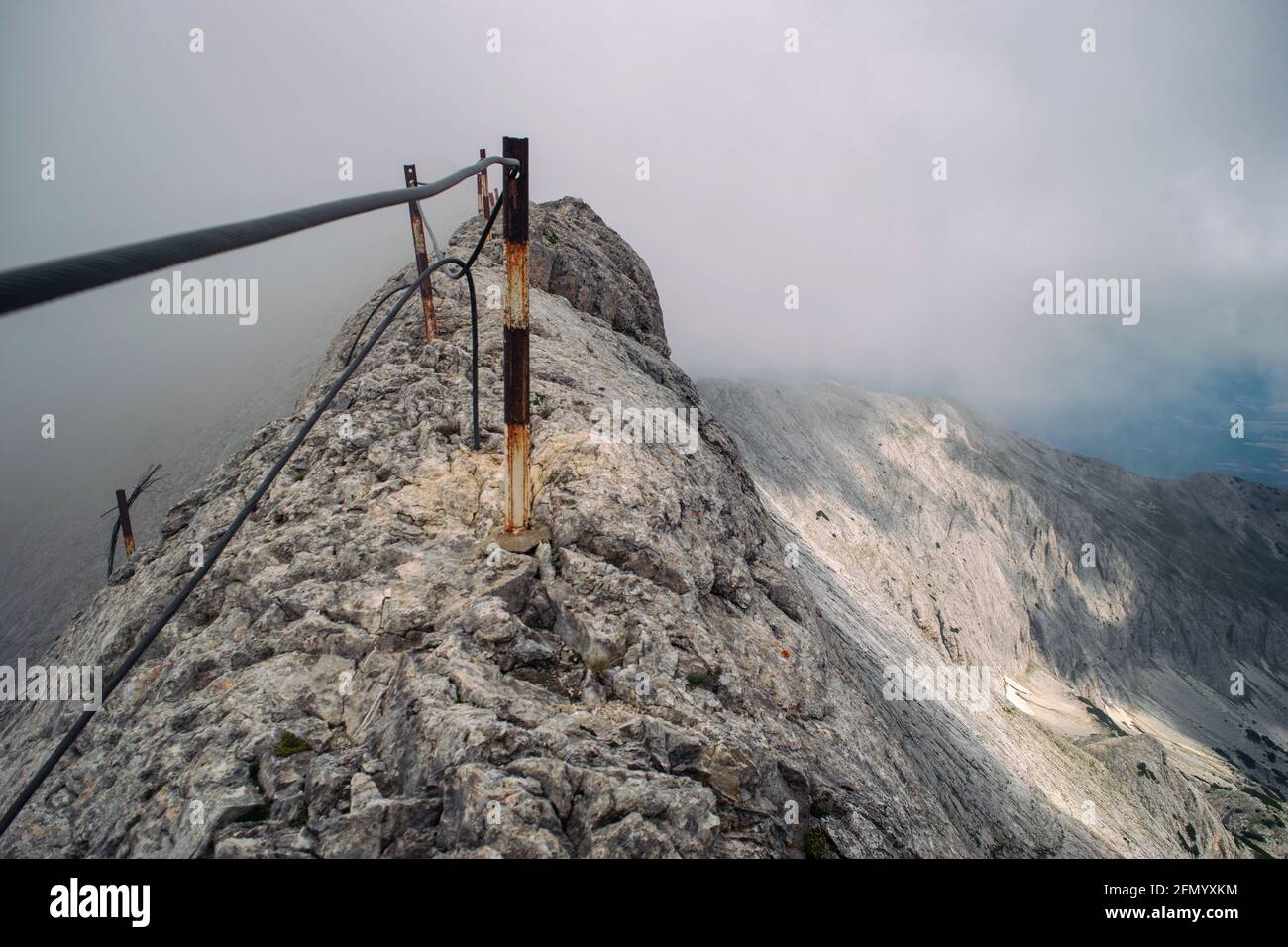 Hiking to Koncheto, view across the peaks of the Pirin Mountains in ...