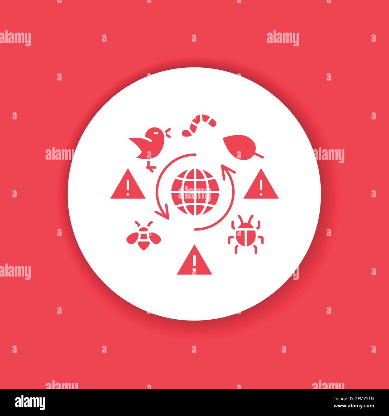 Biodiversity loss black glyph icon. Extinction animal species ...