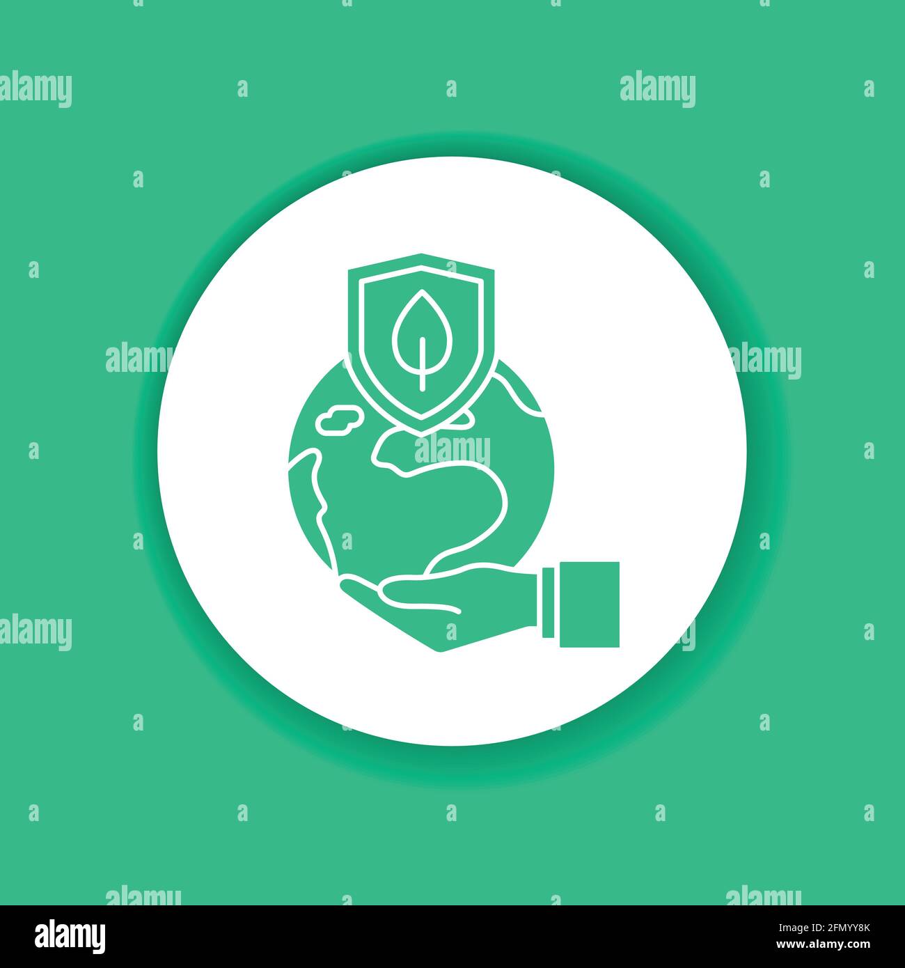 Save planet black glyph icon. Eco friendly. Environment care. Sign for ...