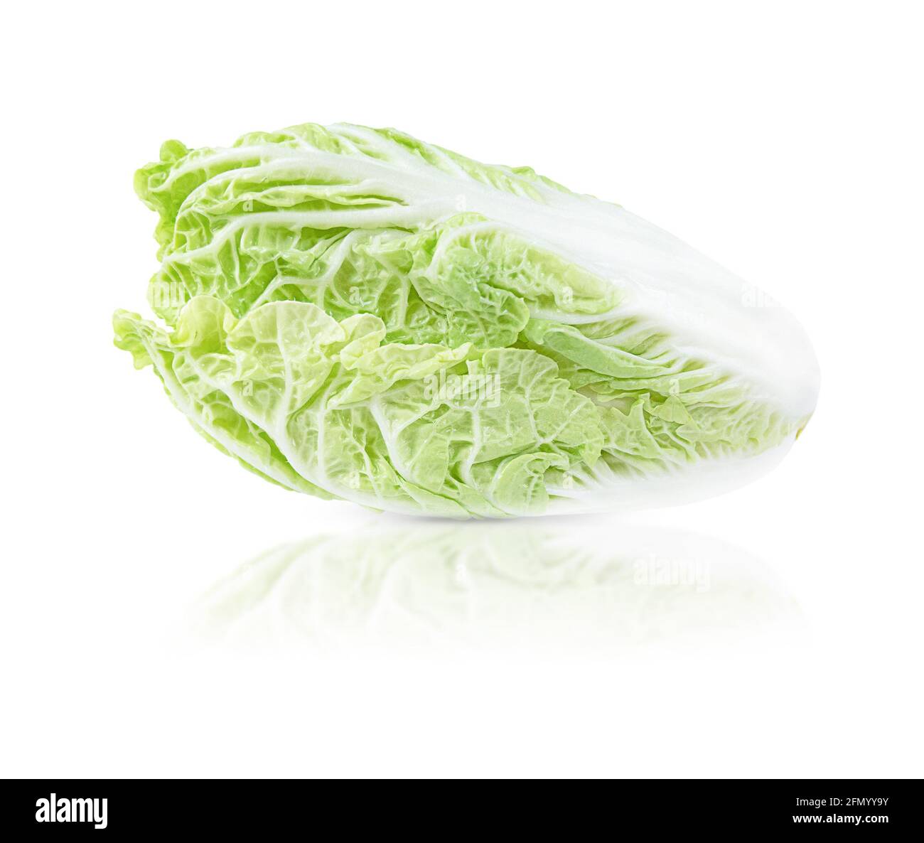 Chinese cabbage isolated on a white background with shadow and ...