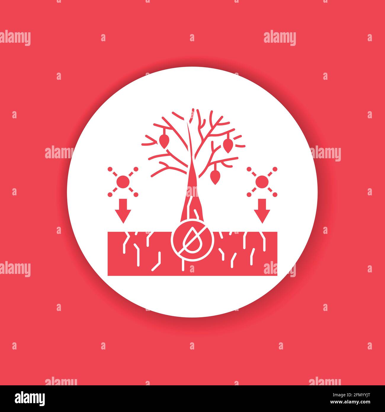 Soil pollution black glyph icon. Environmental problems. Sign for web ...