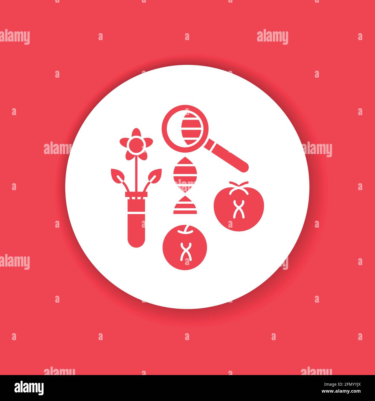 Genetically modified plant black glyph icon. Environmental problems ...