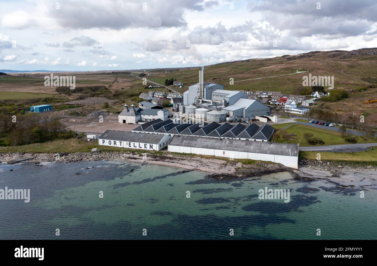 Aerial view port ellen islay hi-res stock photography and images - Alamy