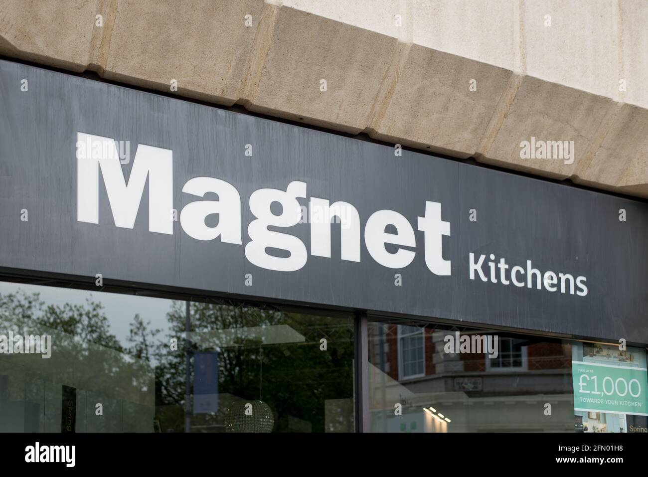 Black Logo Shop Sign Brand Magnet Kitchens Stock Photo - Alamy