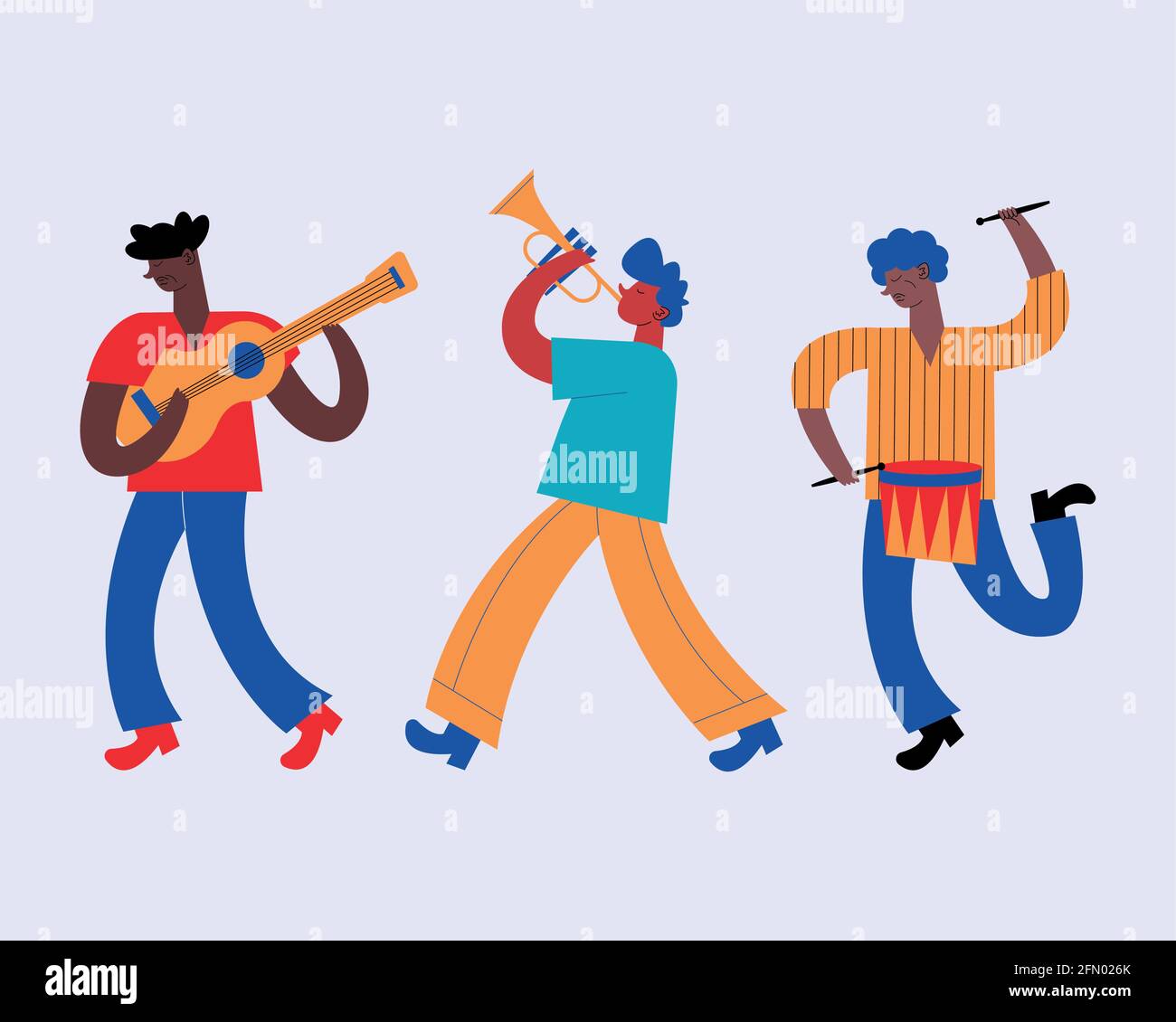 three colombians protesters riot characters Stock Vector Image & Art ...