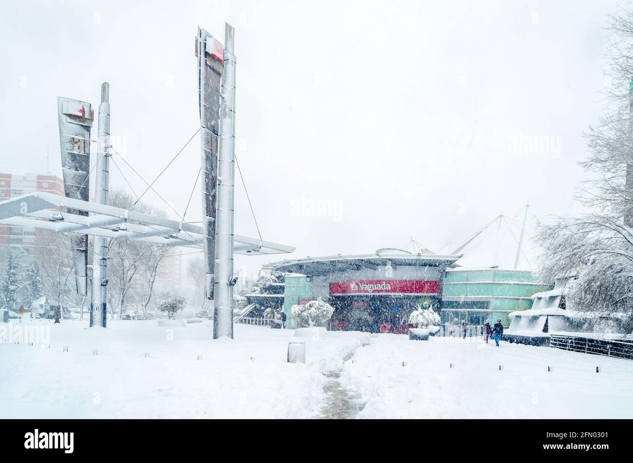 MADRID, SPAIN – JANUARY 9, 2021: La Vaguada Shopping Center seen during ...