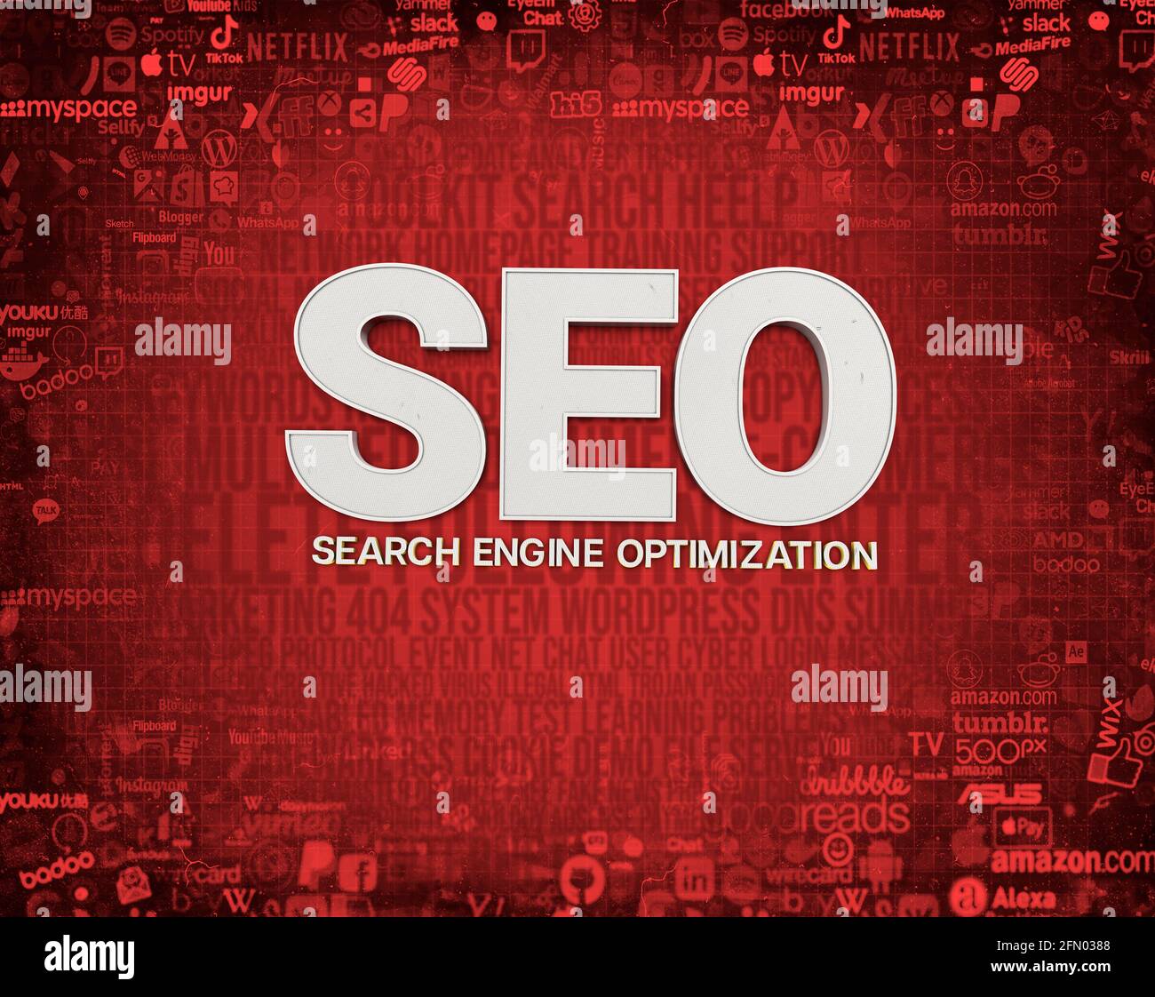 SEO, Search Engine Optimization Stock Photo - Alamy