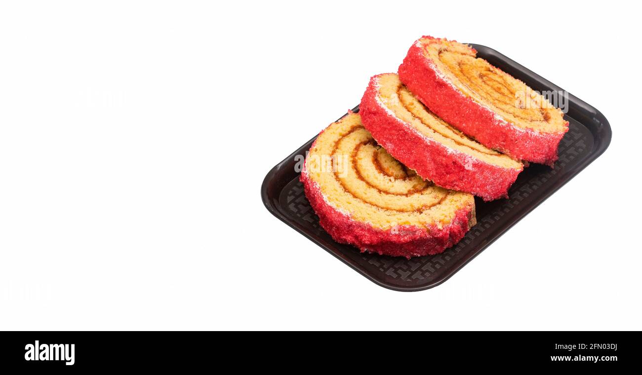 Guava red roll, typical South American dessert Stock Photo - Alamy
