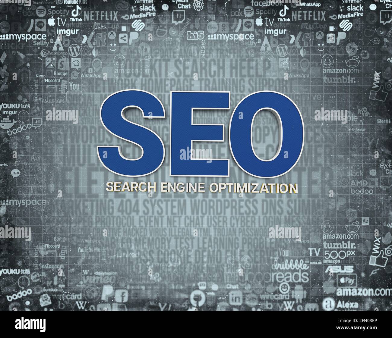 SEO, Search Engine Optimization Stock Photo - Alamy